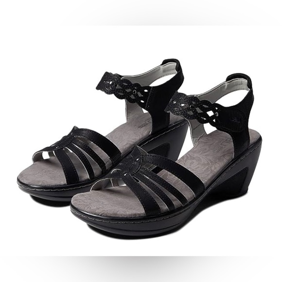 JBU | Shoes | Jambu Jbu Womens Mila Sandals In Black With Memory Foam ...
